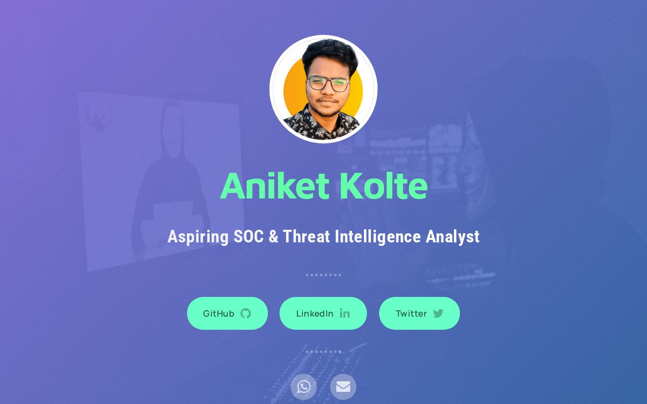 Aniket Kolte's Portfolio